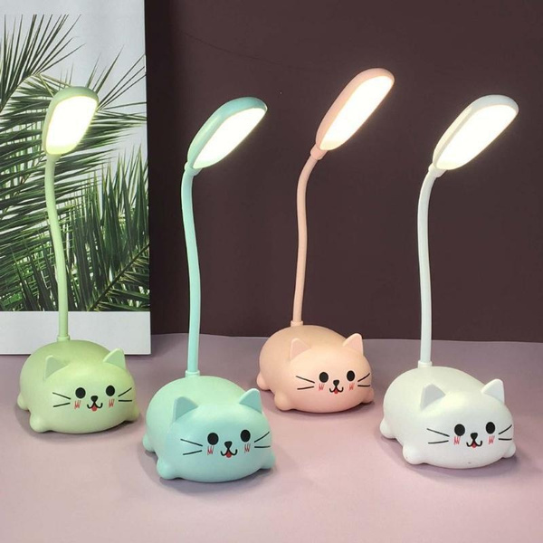 Cute USB Rechargeable LED Table Lamp Cartoon Pet Cat Night Light Cute ...