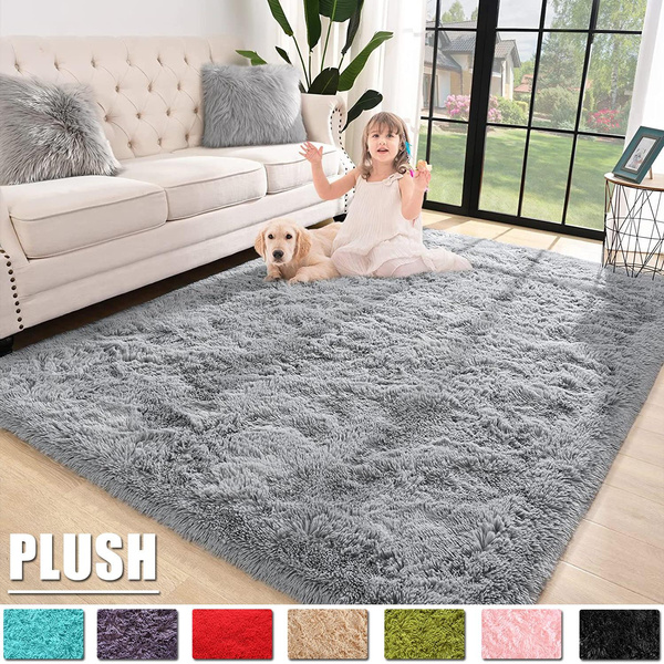 Ultra Soft Fluffy Area Rugs for Living Room, Luxury Shag Rug Faux Fur ...