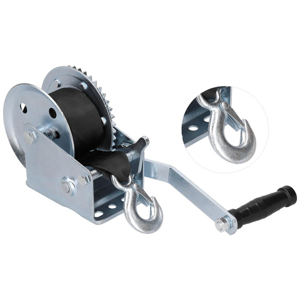 Winch, Heavy‑duty Frame Boat Trailer Winch Hand Crank Winch Carbon ...