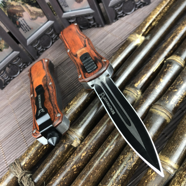 Tactical OTF Knife Spring Assisted jump Knives Benchmade Infidel Dagger ...
