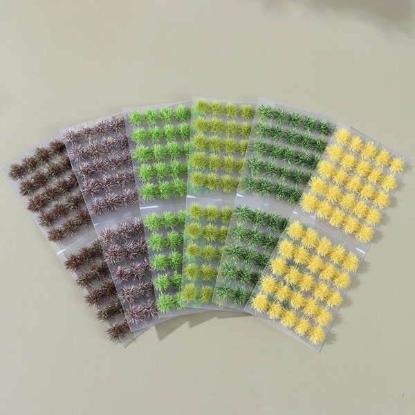 Simulation Model Grass Cluster Miniature Grass Bushes Micro Plant Model ...