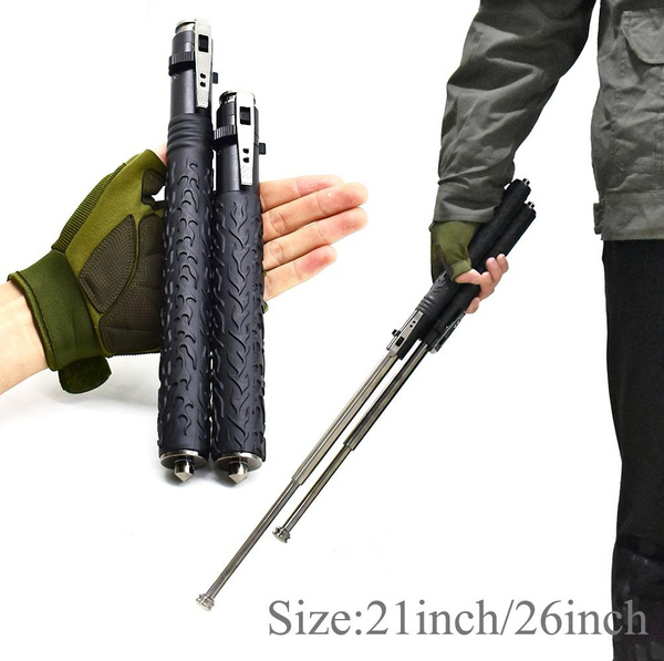 Anti-slip Telescopic Baton with Window Breaker Outdoor Self-defense ...