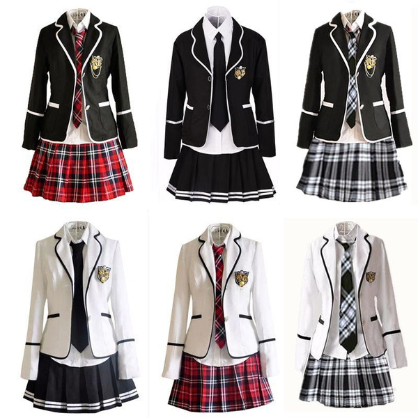 British Style College Style School Uniform Suit Korean Middle School Jk ...