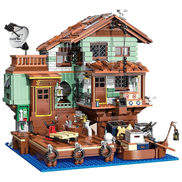 Fisherman Wharf Architecture Mini Building Block Model Kit 2100Pcs Moc ...