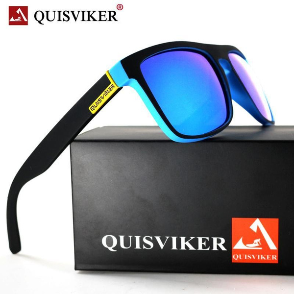 Quisviker Fashion Square Vintage Polarized Sunglasses Men Women Retro