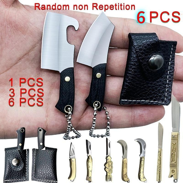 2023 New Retro Mini Keyring Small Pocket Keychain Tactical Folding ...