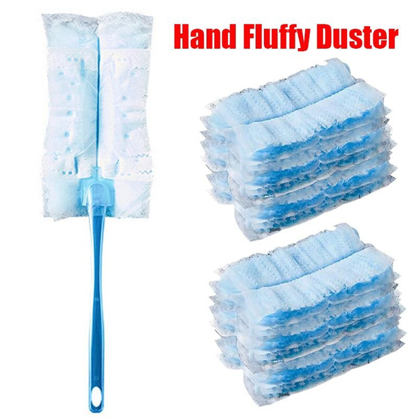 Fluffy Duster Refills Flash Dust Magnet Dispos Duster Heads Microfiber ...