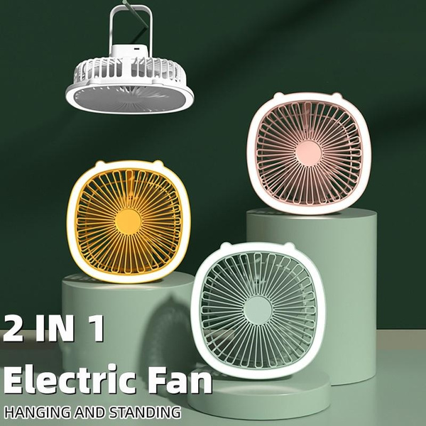 Wireless Electric Fan USB Charging 1200mAh Desktop Fan 3 Gear ...