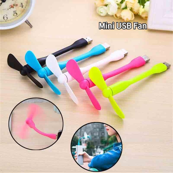 1/2PC Summer Portable USB Fan Flexible Bendable Cooling Fan for Power ... 1/2PC Summer Portable USB Fan Flexible Bendable Cooling Fan for Power ...