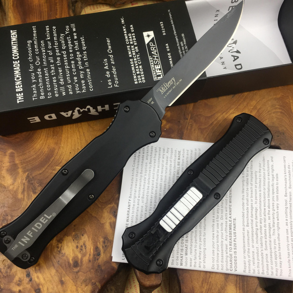 Benchmade 3300BK Infidel 3300 Infidel Dagger POCKET TACTICAL GEAR OTF ...