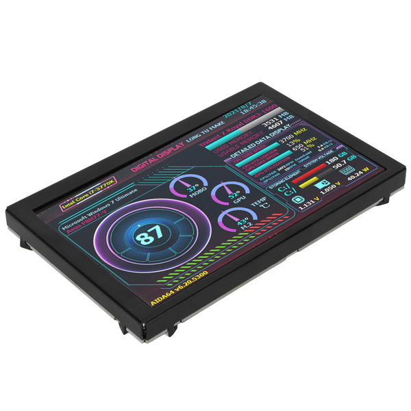 Computer Temp Monitor, IPS Full View PC Sensor Panel Display ...