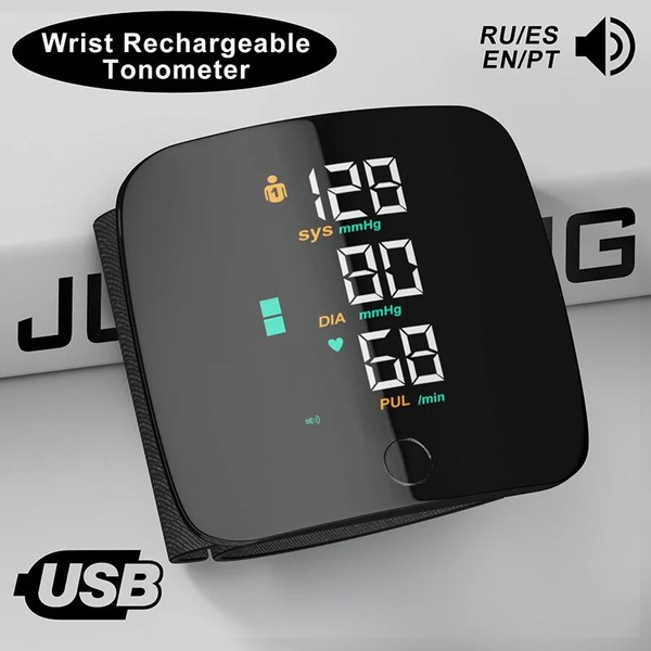 Rechargeable Digital Automatic Tonometer Medical Blood Pressure Monitor ...