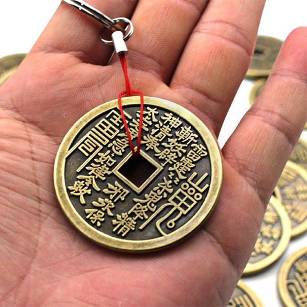 Retro Coin Mountain Ghost Eight Trigram Pattern Coin Feng Shui Coins ...