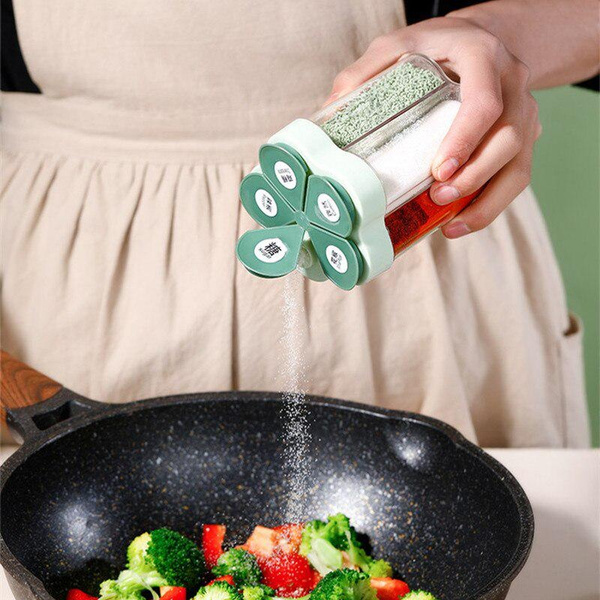 Transparent Spice Jar Salt Sugar Pepper Seasoning Bottle Kitchen ...