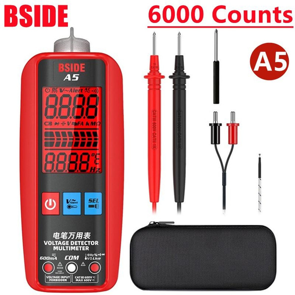 BSIDE A5 Digital Smart Multimeter Professional AC DC Current Tester VFC ...