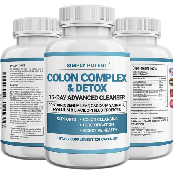 Simply Potent Colon Cleanser & Detox for Weight Loss, Colon Cleanse ...