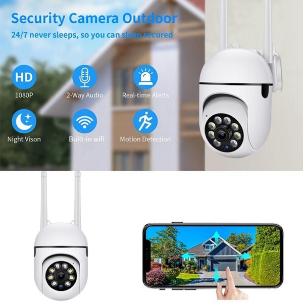 HD 1080P IP Cam WIFI Smart Panoramic Camera A7 Wireless Surveillance ...