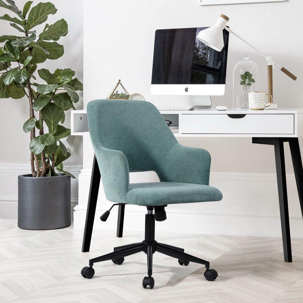 FurnitureR Modern Soft Velvet Home Office Swivel Desk Chairs, Light ... FurnitureR Modern Soft Velvet Home Office Swivel Desk Chairs, Light ...