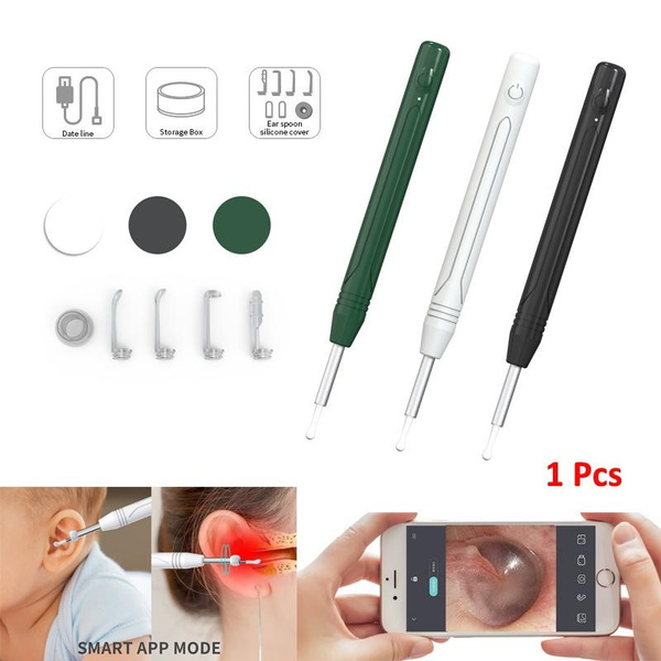 1 Pcs Smart Visible Ear Cleaner Wireless Ear Wax Removal HD Endoscope ...