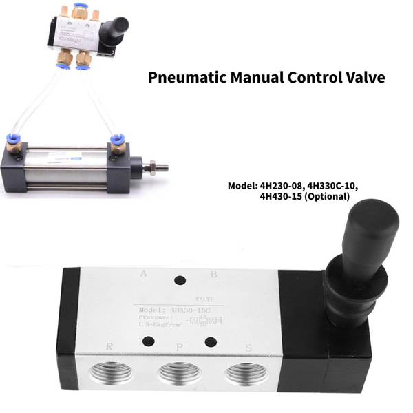 3 Position 5 Port Manual Valve Pneumatic Control Valve Hand Lever ...
