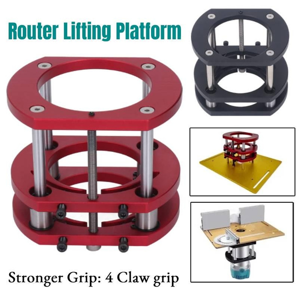 Metal Router Lift, 4 Jaw Metal Milling Table Lift System Router Lifting ...