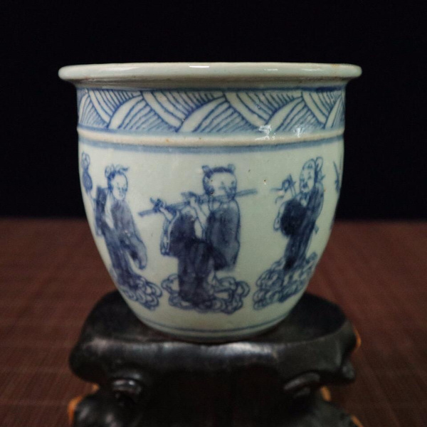 Antique Porcelain Collection Blue and White Porcelain Eight Immortal ...