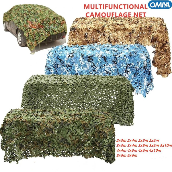 OMIYA-2m X 3m / 4m X10m Military Hunting Camouflage Woodland Camouflage ...
