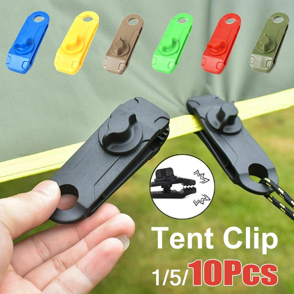 1/5/10Pcs Tarp Clips Heavy Duty Lock Grip Clamps Thumb Screw Tent Clip ...