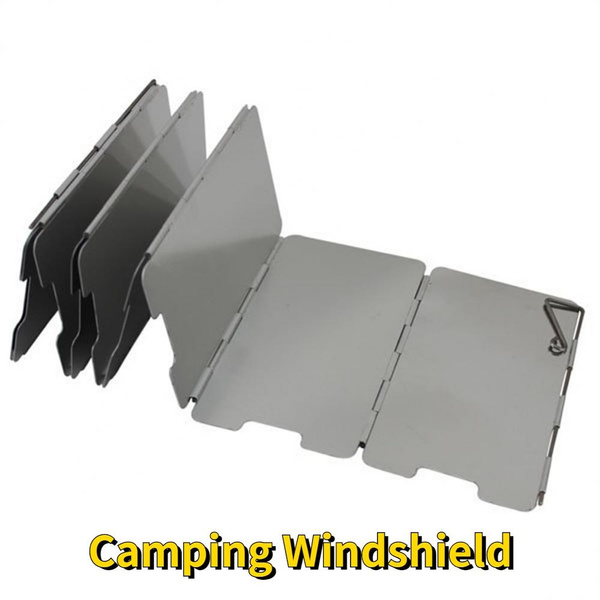 9 Plate Wind Deflector Gas Stove Wind Shield Picnic Camping Windshield ...