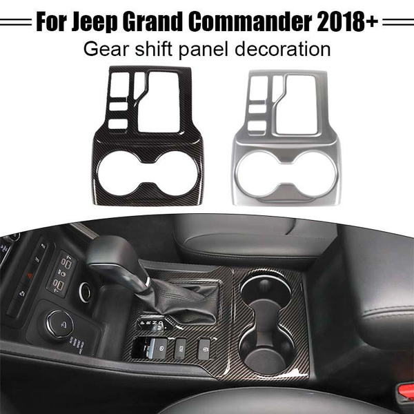 Interior Center Console Gear Shift Panel Cover Trim Water Cup Holder ...