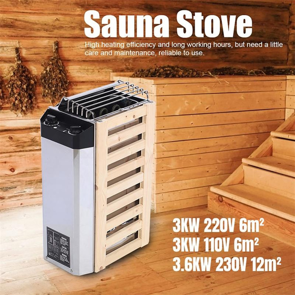 Sauna Heater,3KW 110V 3KW 220V / 3.6KW 230V Stainless Steel Sauna Stove With Internal Control ...