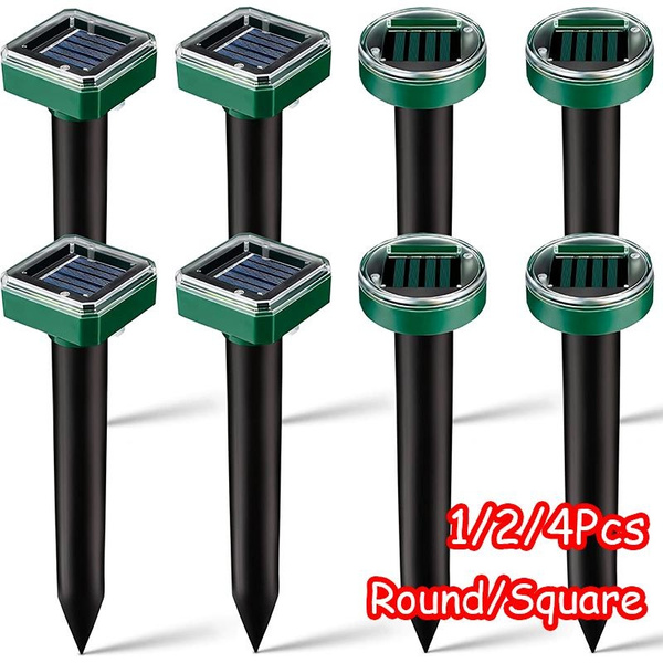 1/2/4Pcs Ultrasonic Solar Pest Repeller Motion Sensor Repellent ...