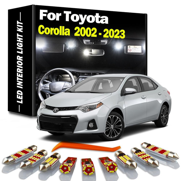 White Ice Blue LED Interior Map Dome Reading Trunk Light Kit For Toyota ...