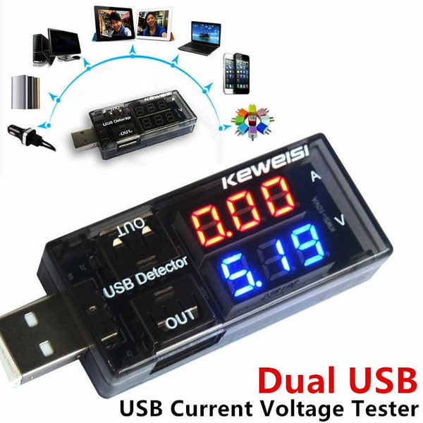 USB Power Meter Testers Mobile Power Charging Voltage Current Voltmeter ...