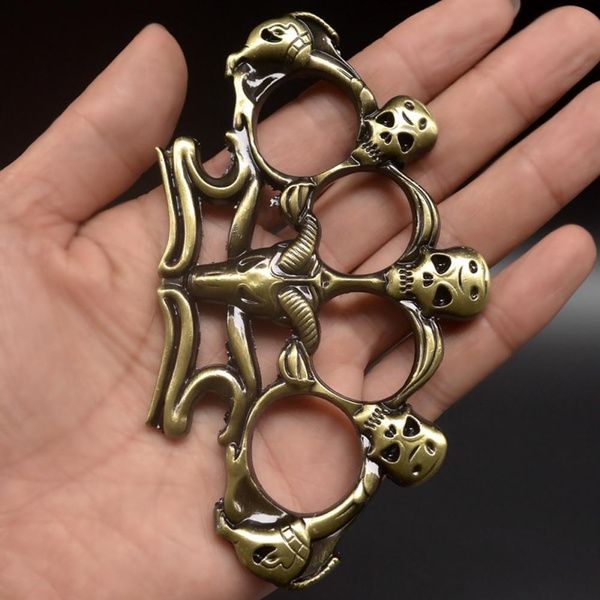 Four-finger self-defence finger clasp finger tiger hand brace fist ...