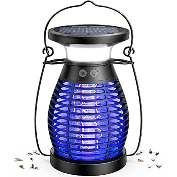 Solar Bug Zapper Outdoor Waterproof Bug Zapper for Indoor & Outdoor 3 ...