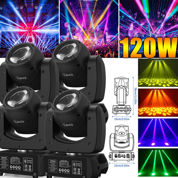 120W LED Beam Gobo Moving Head Stage Light 18 prism DMX Disco DJ Party ...