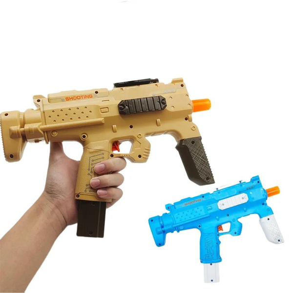 Camouflage electric MP7 crystal submachine gun safety toy boys and ...