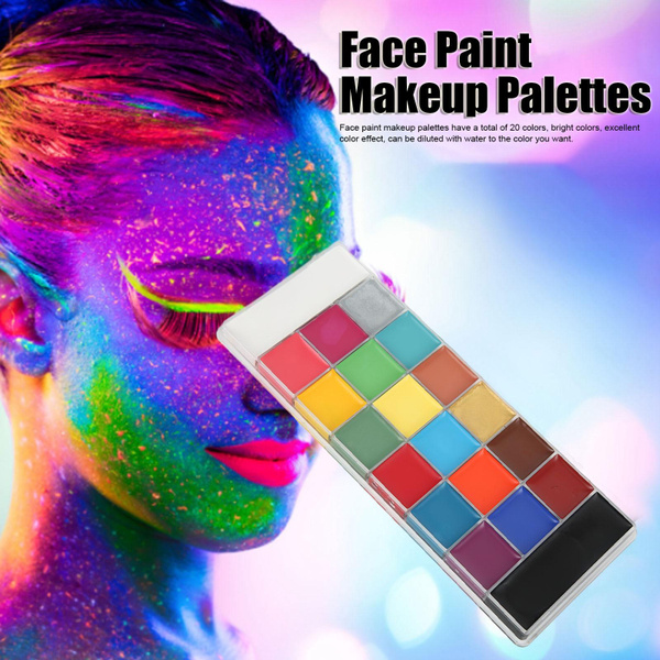 20 Colors Body Face Paint Palette For Adults Face Body Paint Set Oil ...