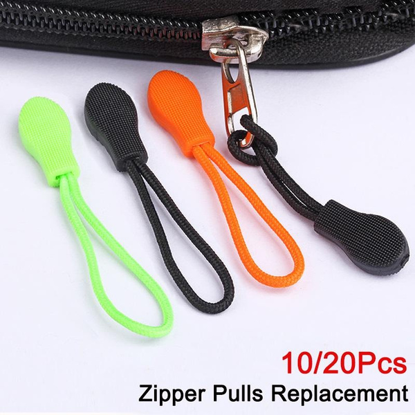 10/20Pcs Zipper Pull Puller End Fit Rope Tag Fixer Zip Cord Tab ...