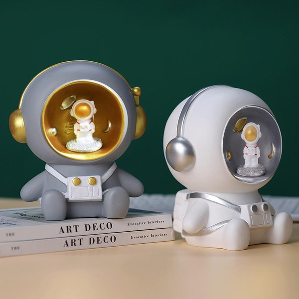 Creative Spaceman Piggy Bank Unbreakable Kids Children Money Coin ...