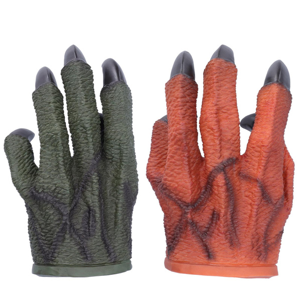 Dinosaur Claws Hand Puppet Figure Toy Gloves Kids Children PVC Hand ...