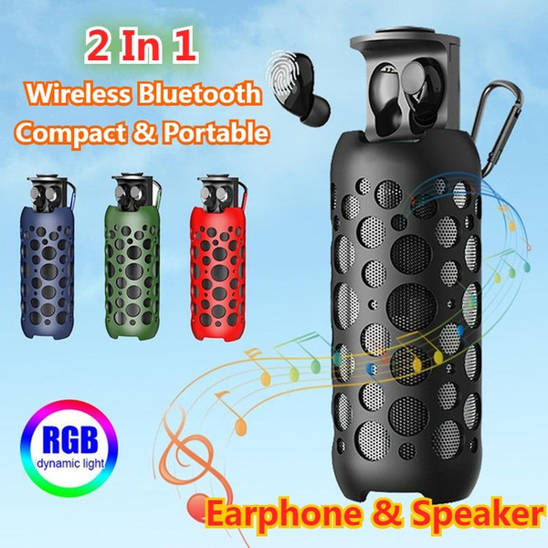 2 in 1 Wireless Bluetooth Earphones Speaker Mini Wireless Earphone ...