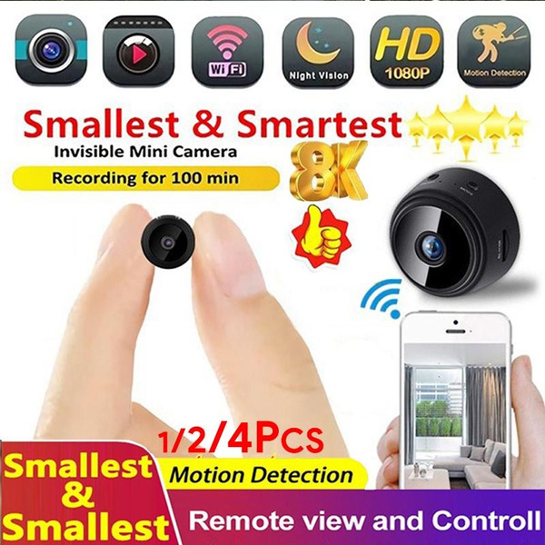 (1/2/4Pcs)Upgraded Best 8K Camera Mini WiFi Spy Camera Full HD 1080P ...