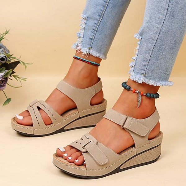 New Sandals Shoes Women Soft Womens Sandals Slip On Open Toe Walking Shoes Slipper Party