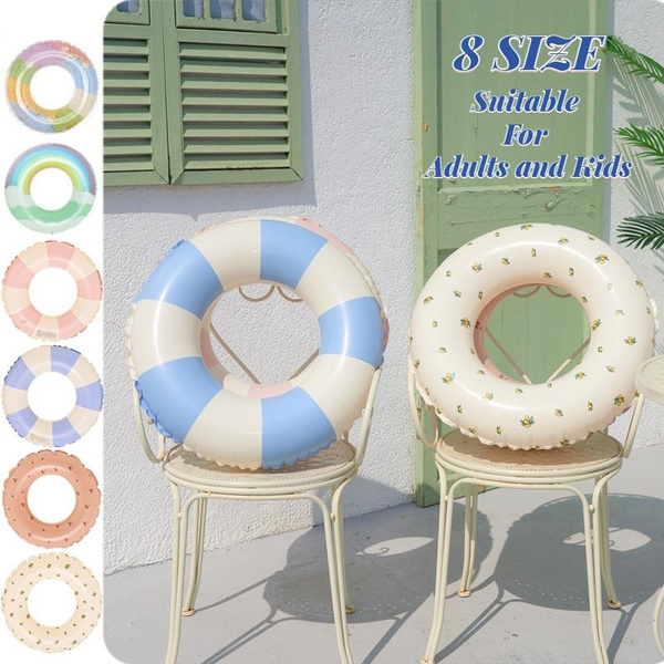Classic Striped Pool Inner Tubes,Swimming Ring,Inflatable Pool Floats ...