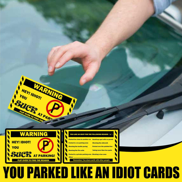10Pcs Funny Writable Bad Parking Cards Reusable Multiple Violation ...