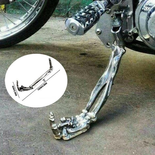 Motorcycle Kickstand Foot Side Stand Aluminum Alloy Adjustable ...
