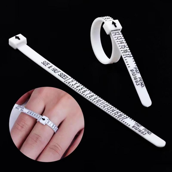 Ring Measuring with Finger Size Measurement Soft Ruler Finger ...