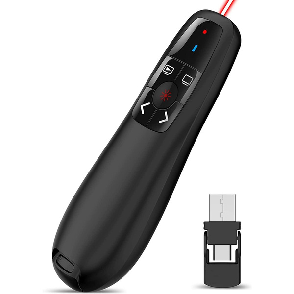 Wireless Presenter Remote Presentation Clicker: USB Type C Clicker with ...